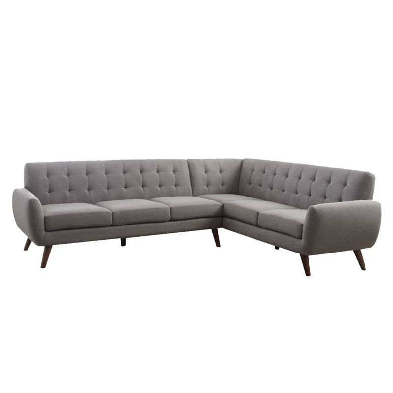 Corrigan Studio Manzano L shaped Sectional Sofa Couch upholstered sectional Reviews Wayfair